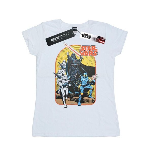 Star Wars | Tops | Star Wars Womensladies Vintage Comic Scene Cotton ...